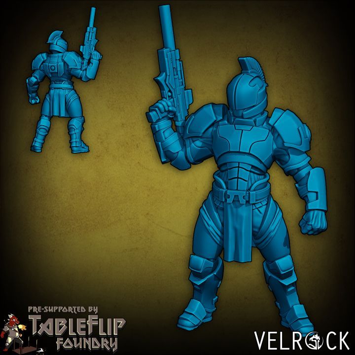 3D Printable Destiny Titan, 2 Poses (PRESUPPORTED) by Velrock Art ...