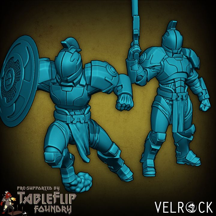 3D Printable Destiny Titan, 2 Poses (PRESUPPORTED) by Velrock Art ...