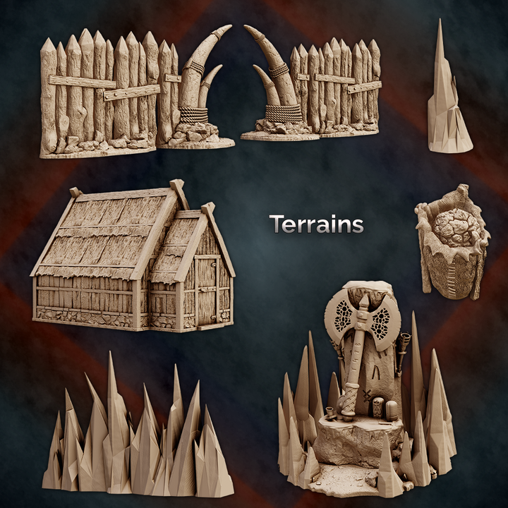 3D Printable Ice & Fangs - Full Pack by Artificers_Mini