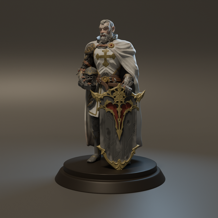 3D Printable Human Male Cleric by Tenda Orc Studio