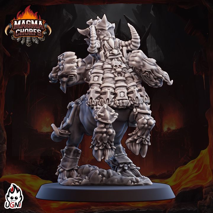 3D Printable Half Bull #01 - Magma Chorfs - Fantasy Football by UGNI ...