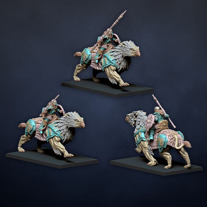 3D Printable Knights of the Sun Griffon by Dragon's Lake Miniaturas