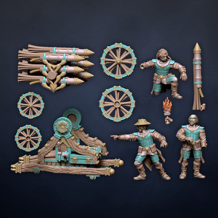 3D Printable Imperial Rocket Launcher by Dragon's Lake Miniaturas