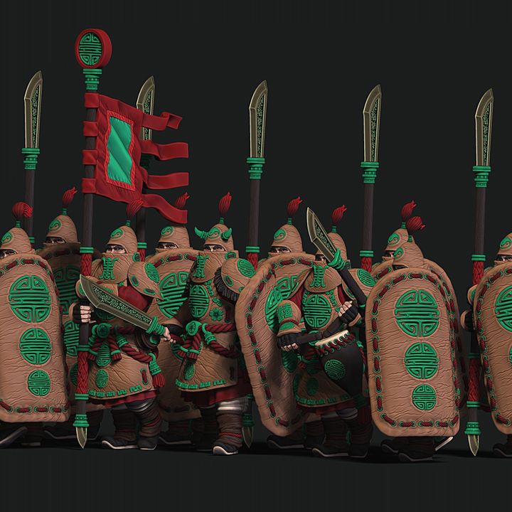 3D Printable Forbidden City Guard - 28/32mm by TheGoodBrick