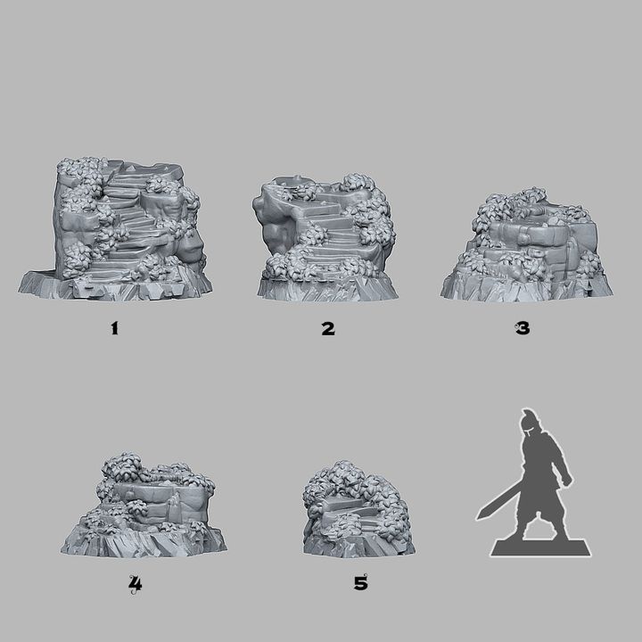 3D Printable ANCIENT MAGIC STAIRS by Fantastic Plants And Rocks
