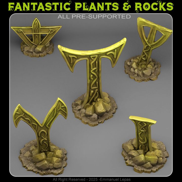 3D Printable MYSTERIOUS CURSED CROSS by Fantastic Plants And Rocks