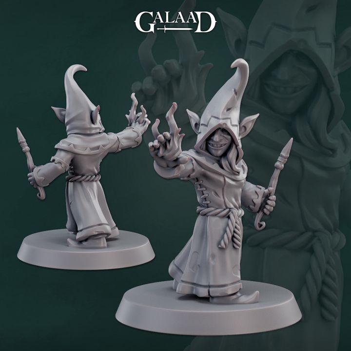 3D Printable Goblin Wizard by Galaad Miniatures