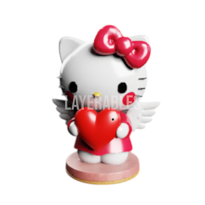 3D Printable Chibi Angel Kitty – 3D Printable STL Figure – Cute ...