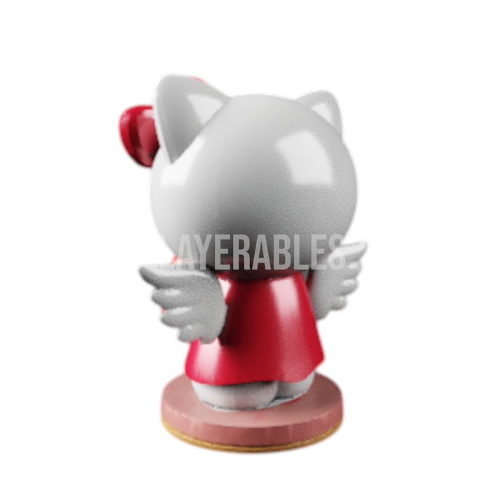 3D Printable Chibi Angel Kitty – 3D Printable STL Figure – Cute ...