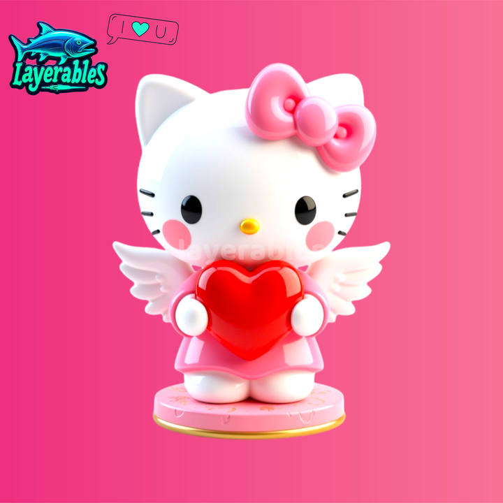 3D Printable Chibi Angel Kitty – 3D Printable STL Figure – Cute ...