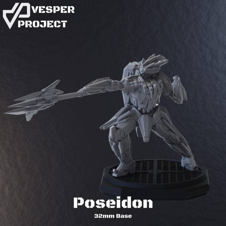 3D Printable Poseidon by Vesper Project