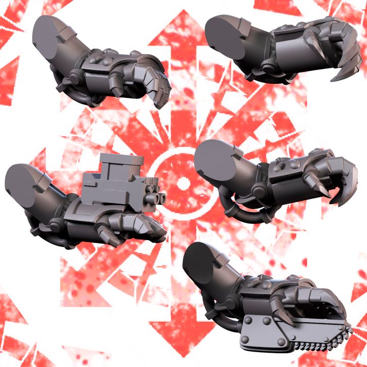 3D Printable Chaos Hands by Sergeant Hammer