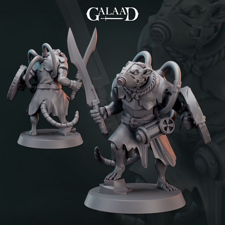 3D Printable Ratfolk release by Galaad Miniatures