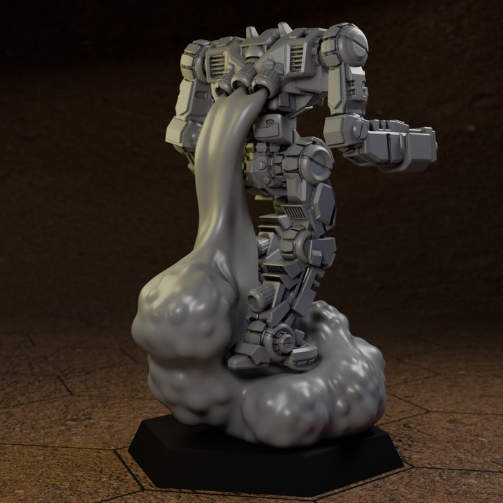 3D Printable Snake for American Mecha by Salvage Drop