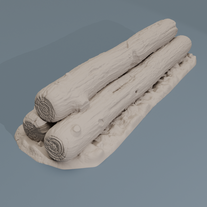 3D Printable Wooden log by HexBrick