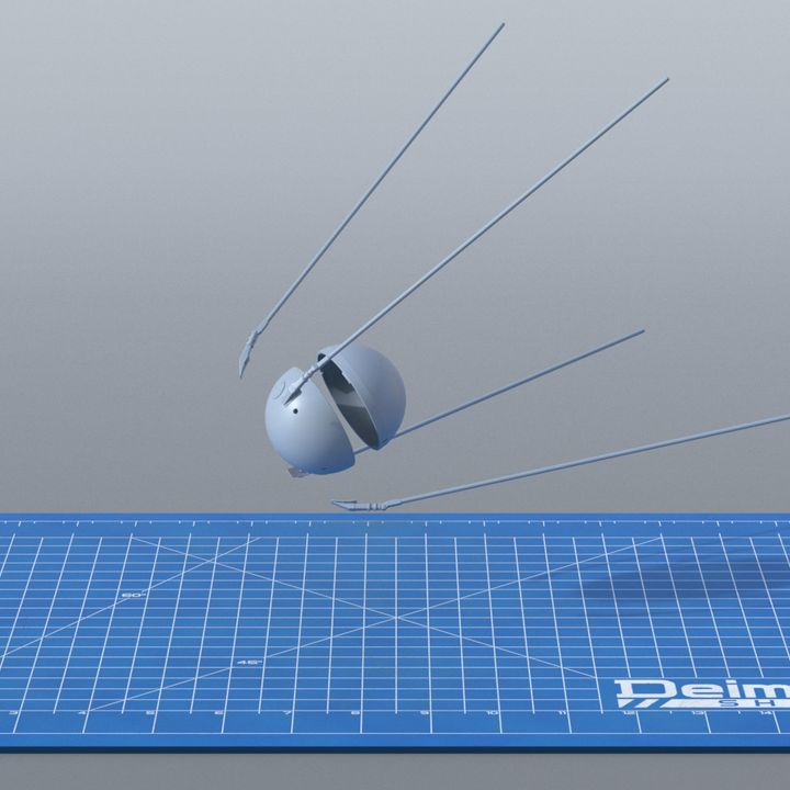 3D Printable Sputnik by Deimos Shape