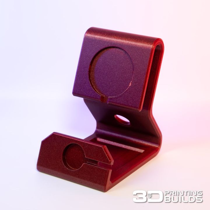 3D Printable iPhone MagSafe Holder, Apple Watch Dock by 3D Printing Builds