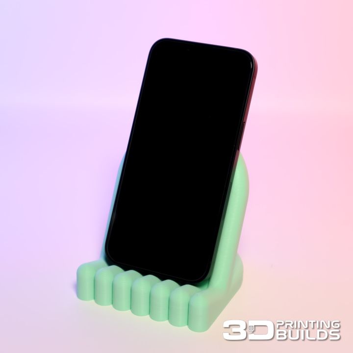 3D Printable Rainbow Phone Stand by 3D Printing Builds