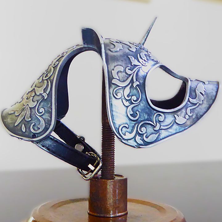 3D Printable Medieval Knights Dog Helmet. Scale To Size. Costume, prop ...