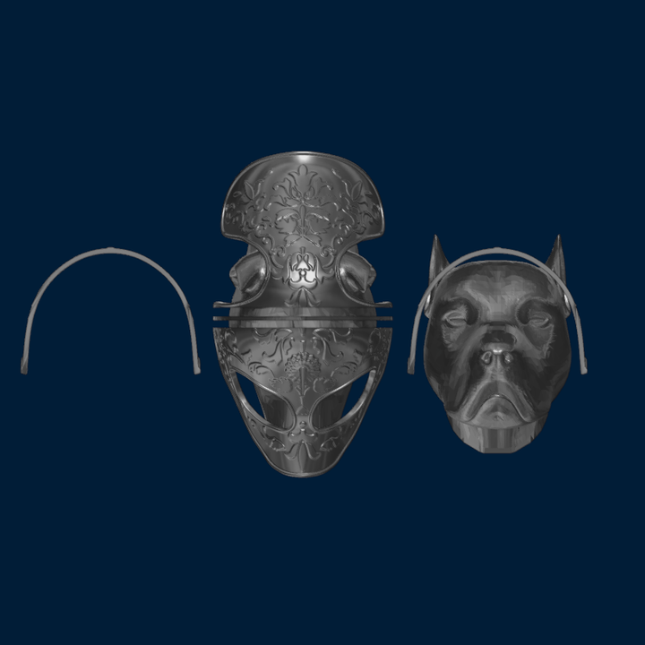 3D Printable Medieval Knights Dog Helmet. Scale To Size. Costume, prop ...
