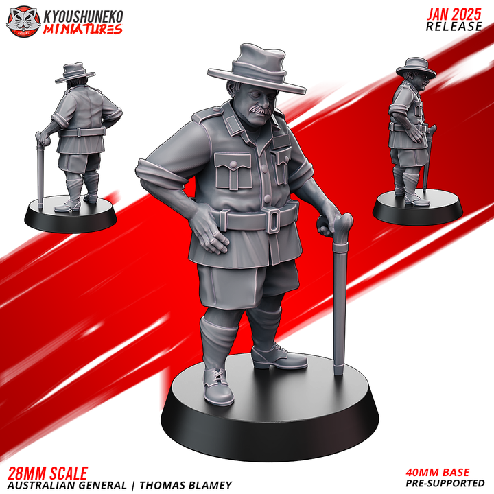 3D Printable Thomas Blamey | Australian General ww2 by Kyoushuneko ...