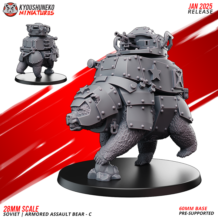 3D Printable Armored Assault Bear - C | Soviet ww2 by Kyoushuneko ...