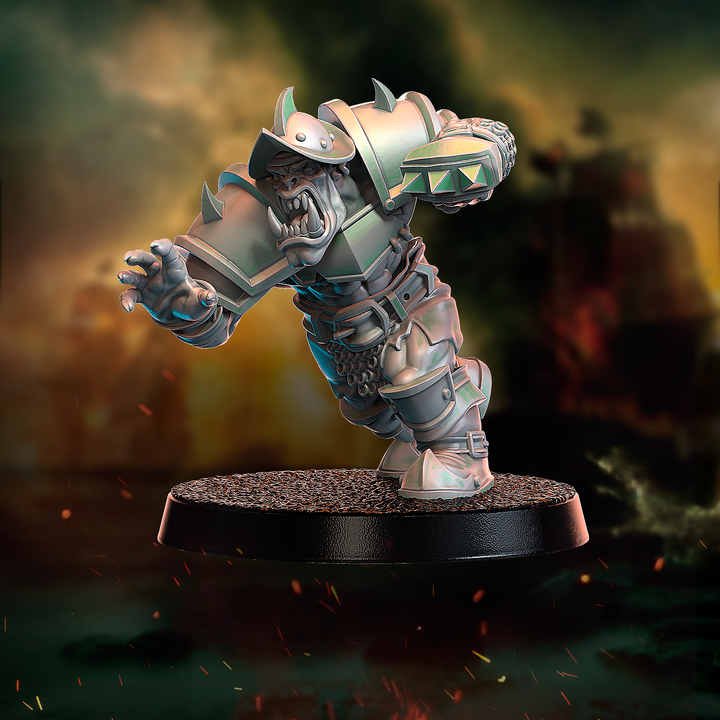 3D Printable Orc Pirate Blocker 2 by Punga Miniatures