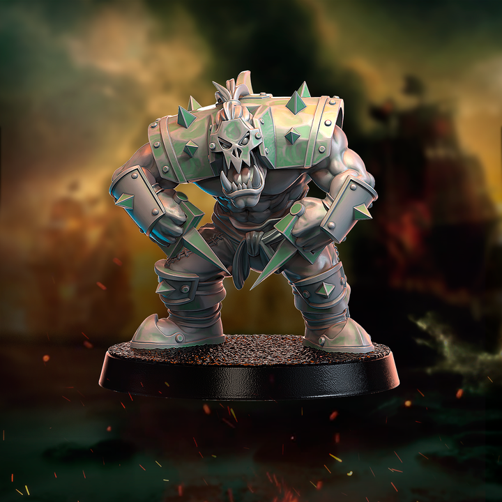 3D Printable Orc Pirate Blocker 3 by Punga Miniatures