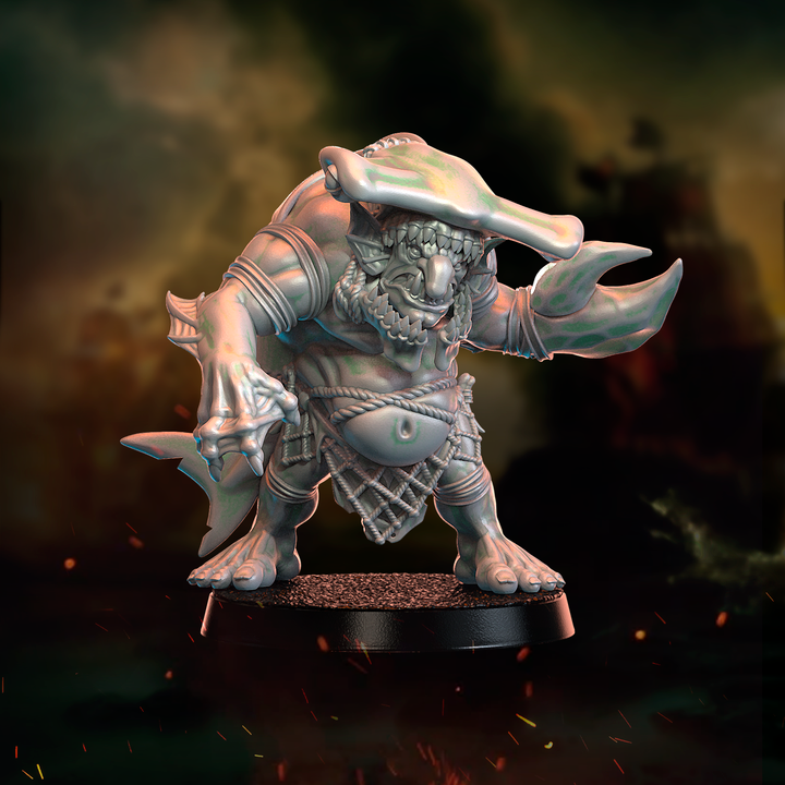 3D Printable Troll Pirate Alternative by Punga Miniatures
