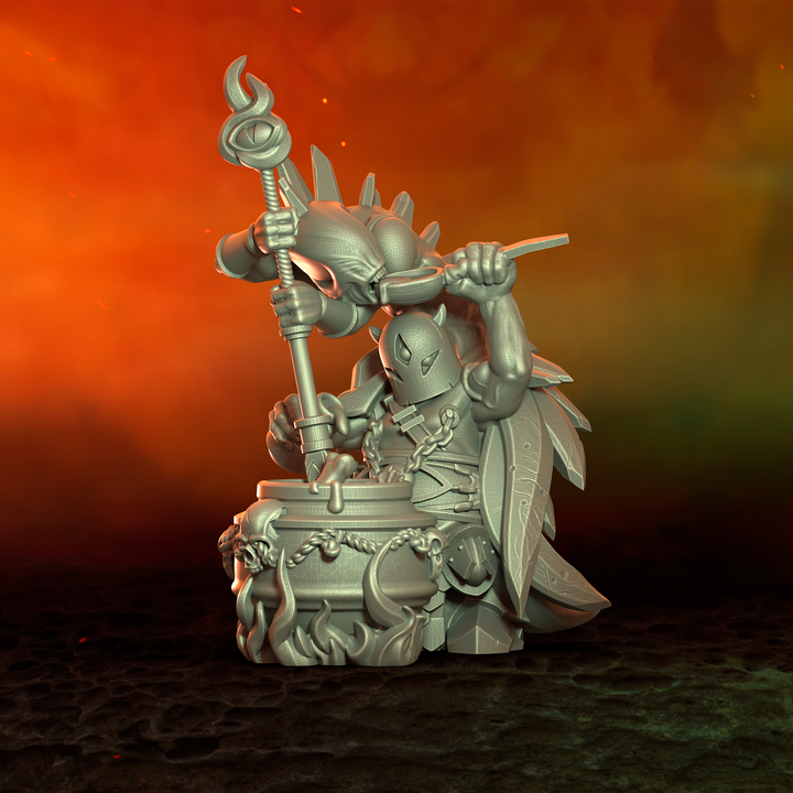 3D Printable Chaos Halfling Chief by Punga Miniatures