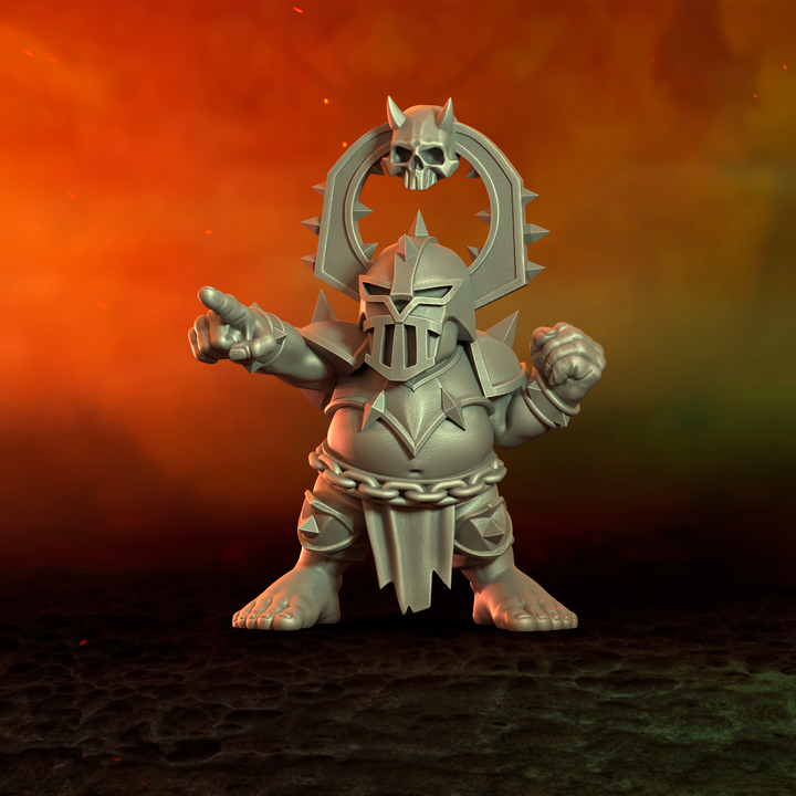 3D Printable Chaos Halfling Hefty 3 by Punga Miniatures