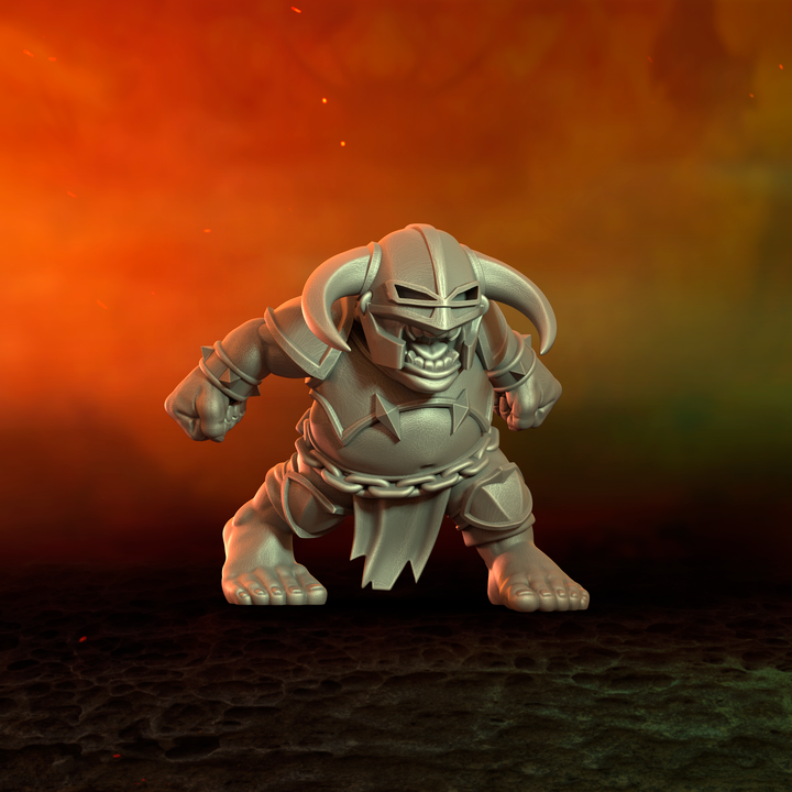 3D Printable Chaos Halfling Hefty 4 by Punga Miniatures