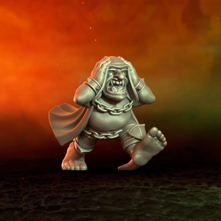 3D Printable Chaos Halfling Line 9 by Punga Miniatures