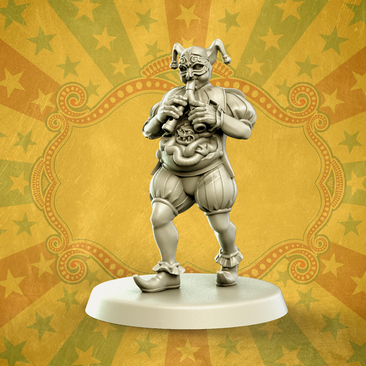 3D Printable Jester Musician by Punga Miniatures