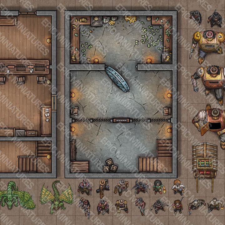 3D Printable Fantasy Wild West Virtual Tabletop Token Set / VTT Tokens ...