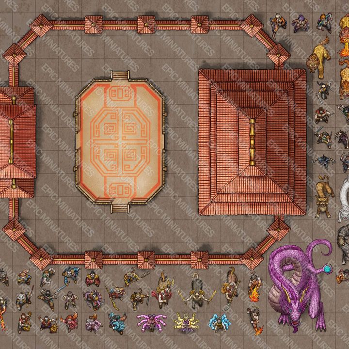 3D Printable Iron Fist Tournament Virtual Tabletop Token Set / VTT ...