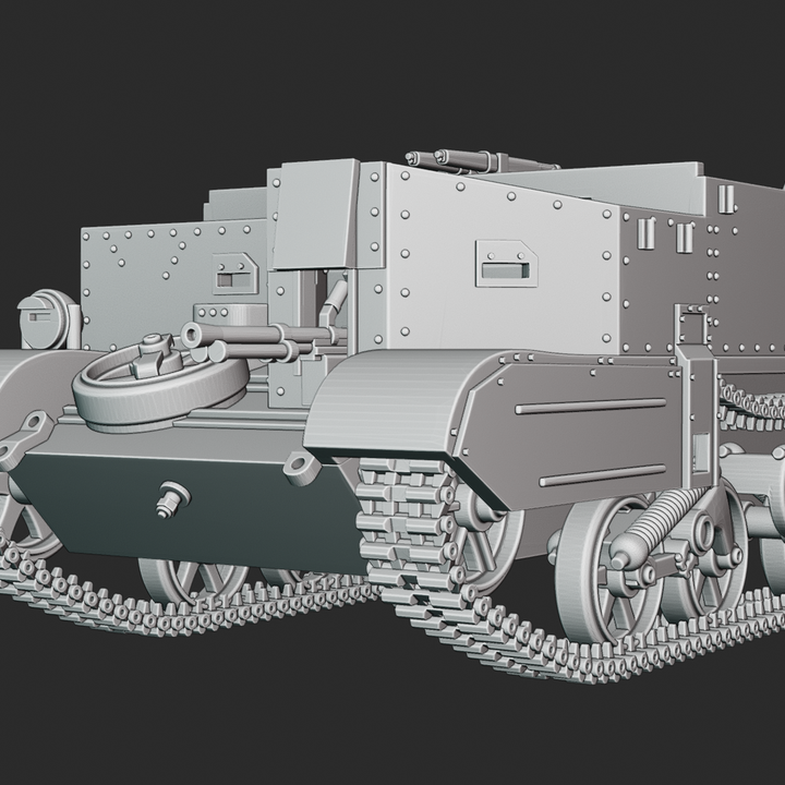 3D Printable Bren Gun Carrier (Universal Carrier) (UK, WW2) by Wargame3d