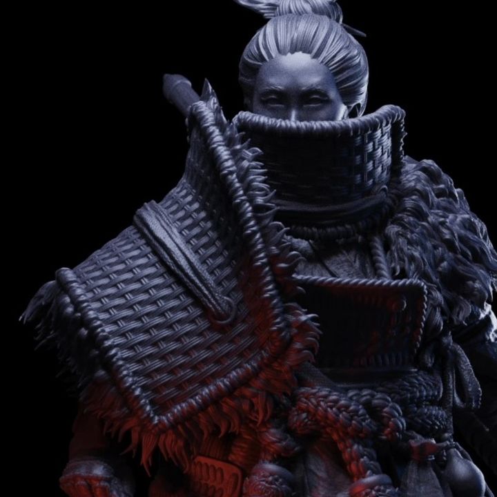 3D Printable Kuchisake-Onna - The Scarlet Specter by Black Forge Games