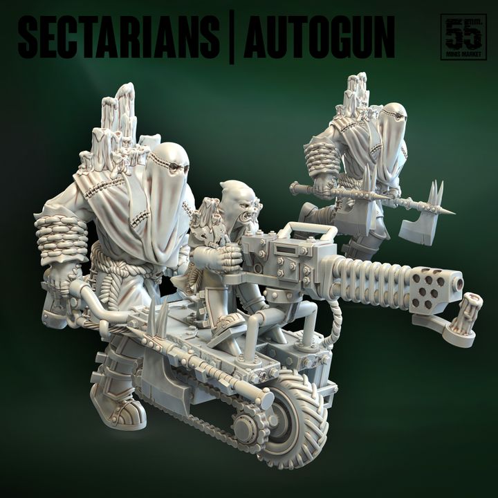3D Printable Sectarians | Autogun by 55mm