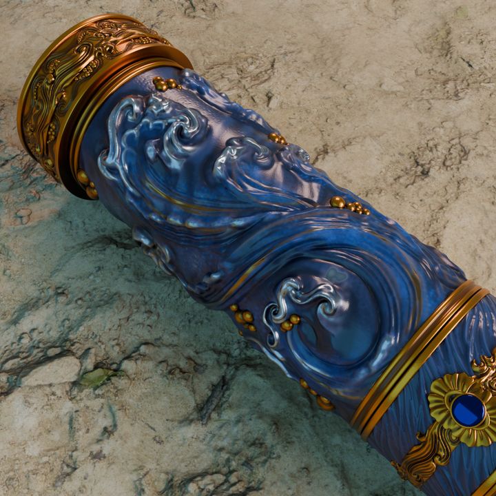 3D Printable Epic Playmat tubes: Water Theme by Mojibake Collectibles