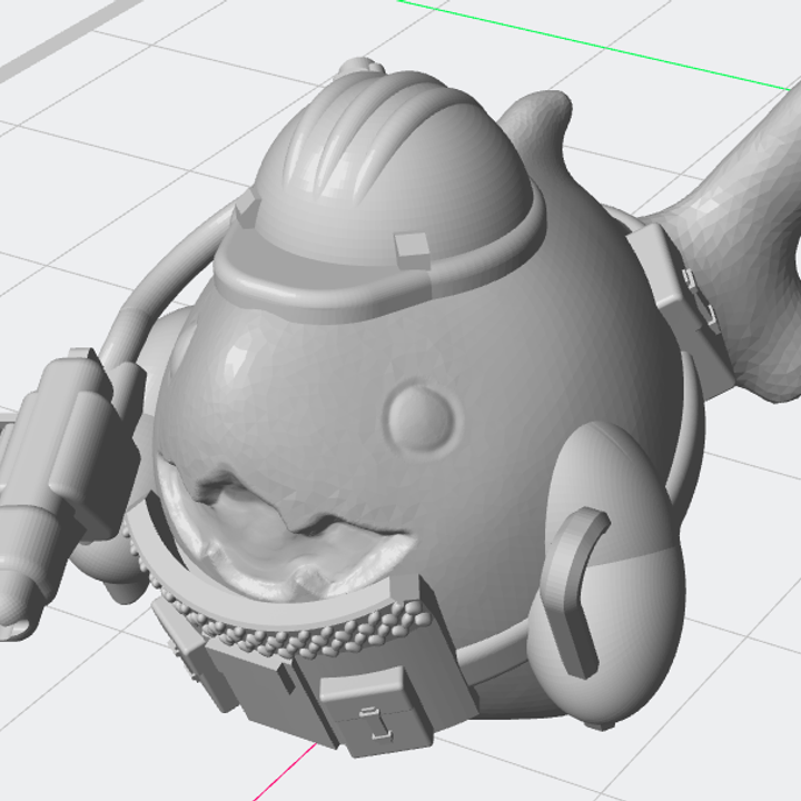3D Printable Planet Shark D.U.1.1. Pup - Rukk by InfernoBot