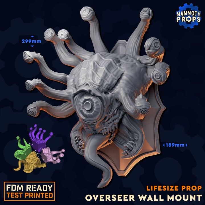 3D Printable Overseer Wall Mount by Mammoth Props