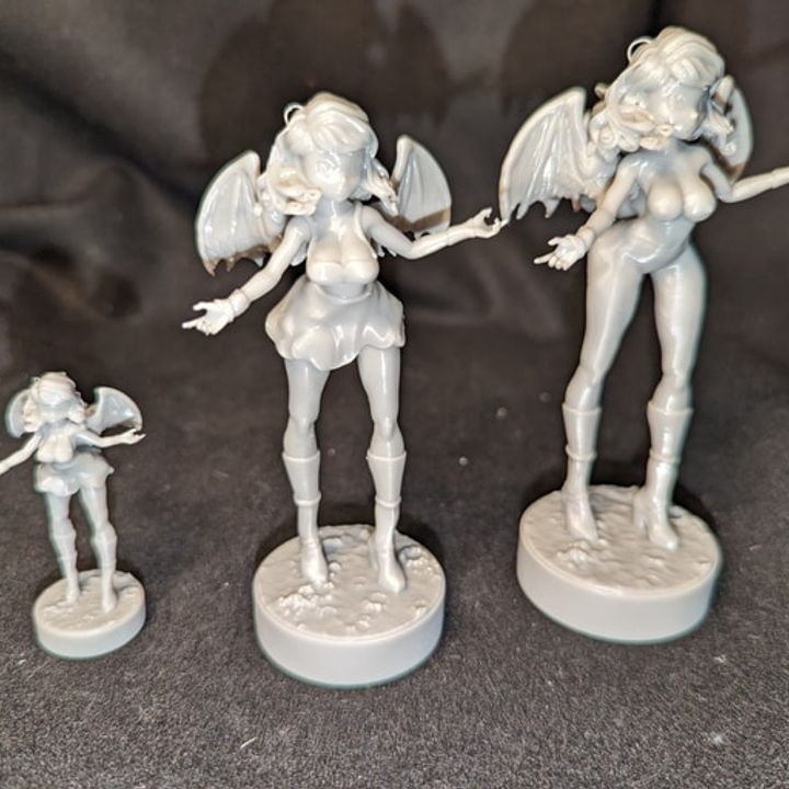 3D Printable LADY DRAGON - 3 - 32mm, 60mm & 120mm by Mini Realms