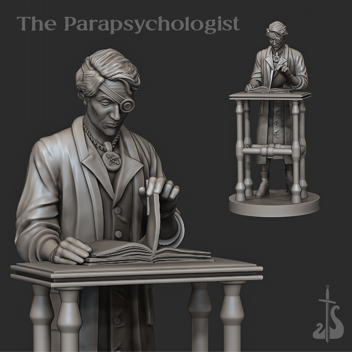 3D Printable The Parapsychologist by Vanquish the Darkness