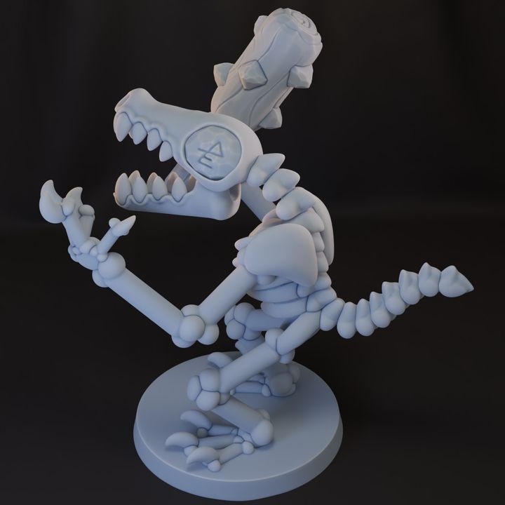 3D Printable Undead Kobold with wooden club by The Cackling Kobold Company