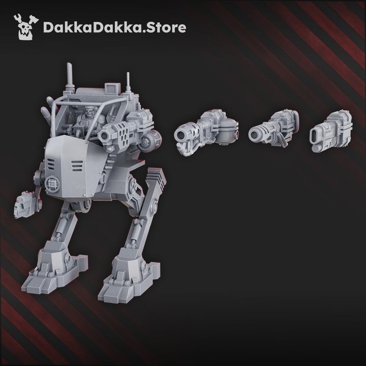 3D Printable Regius Guard Stomper Mech + Assembly Guide by dakkadakka.store