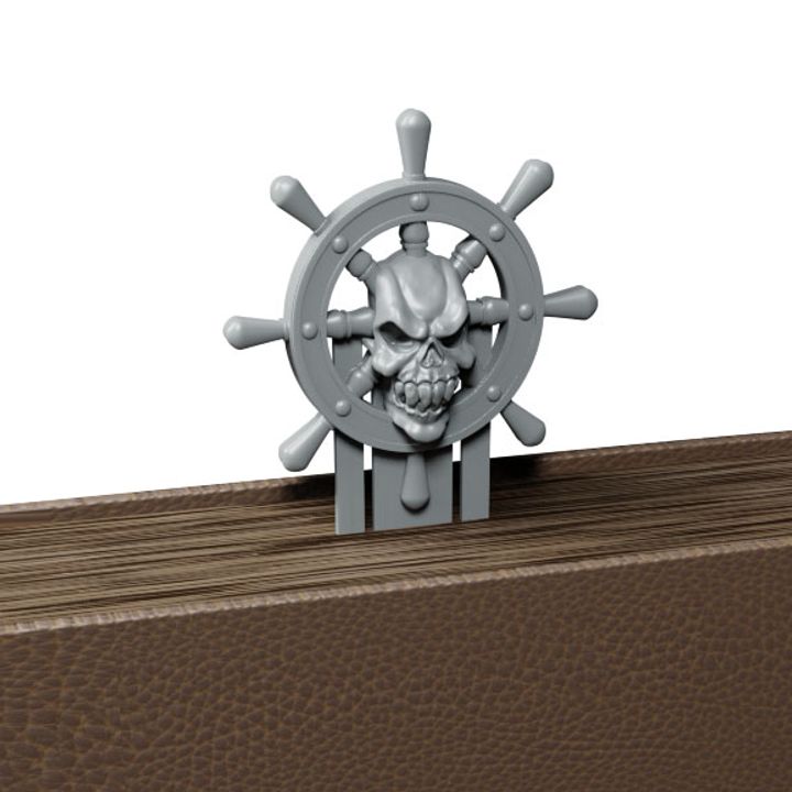 3D Printable Pirate Bookmark by Crosslances