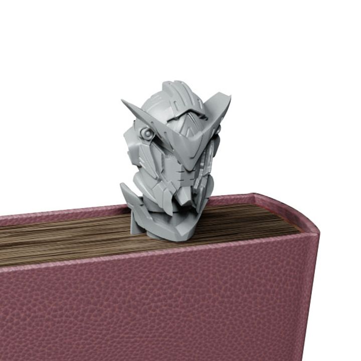 3D Printable Robot Bookmark by Crosslances