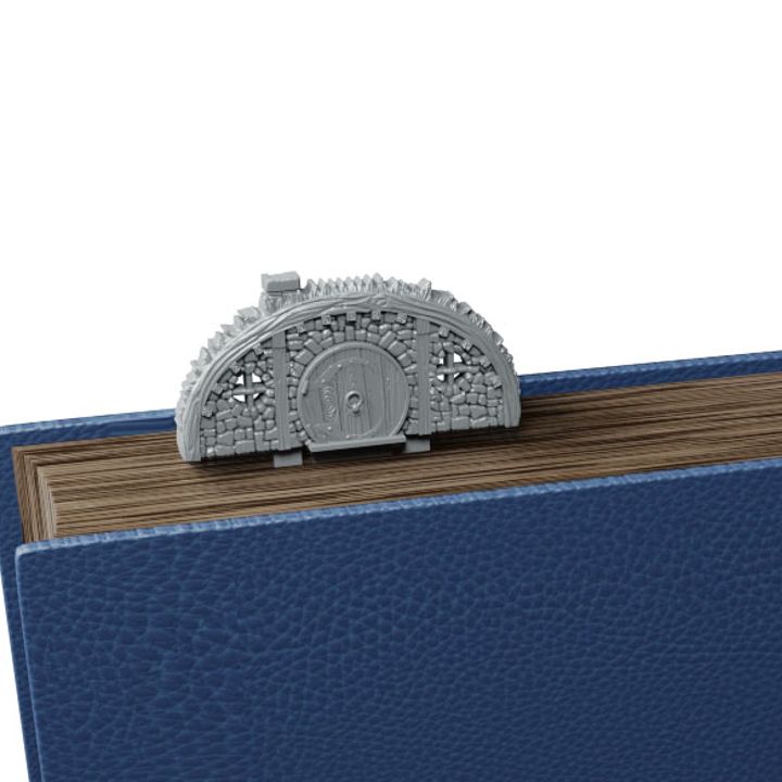 3D Printable Hobbit House Bookmark by Crosslances