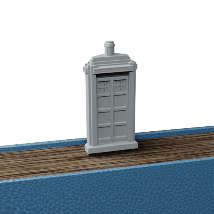 3D Printable Police cabin Bookmark by Crosslances